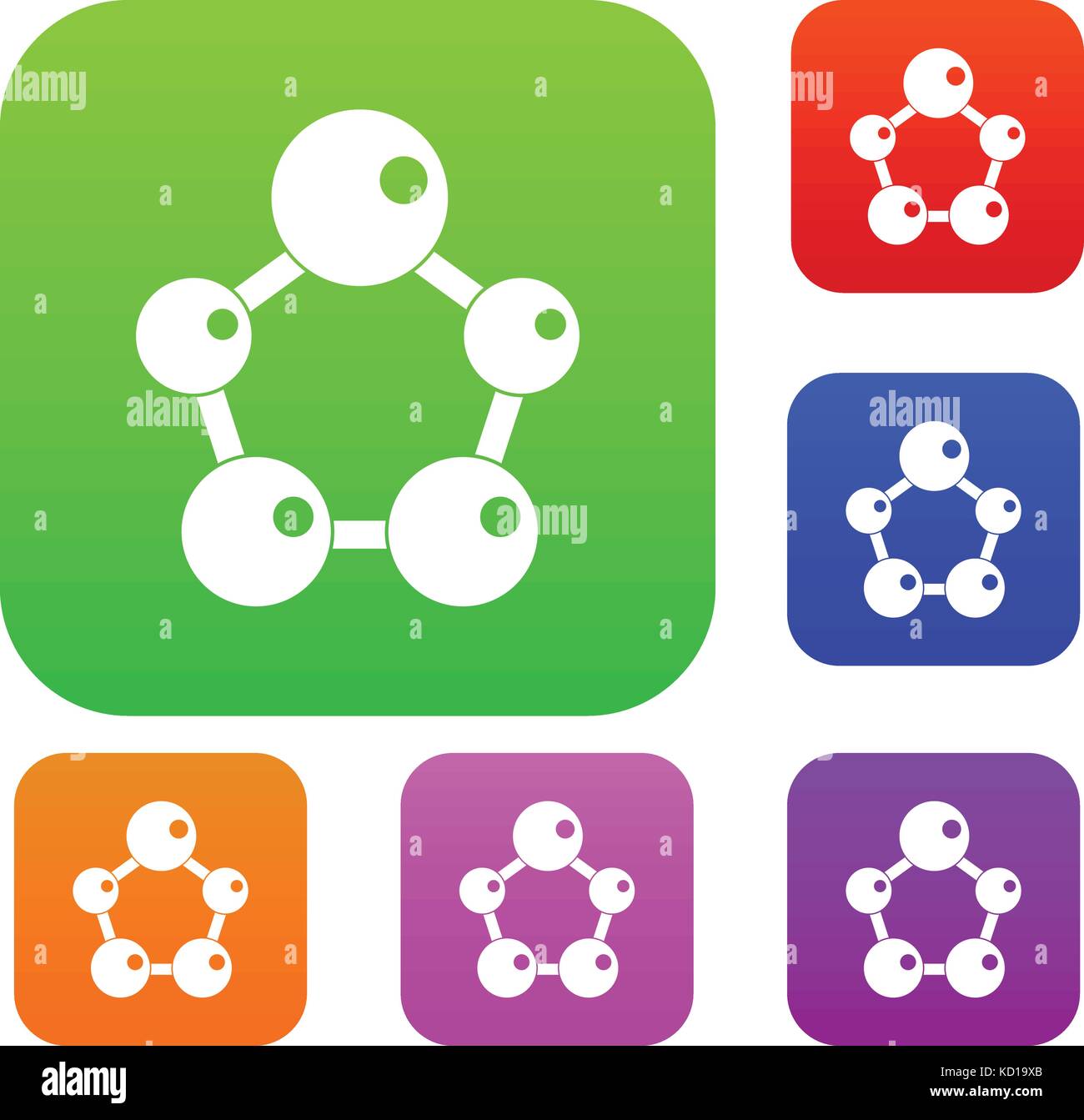 Molecules atom set collection hi-res stock photography and images - Alamy