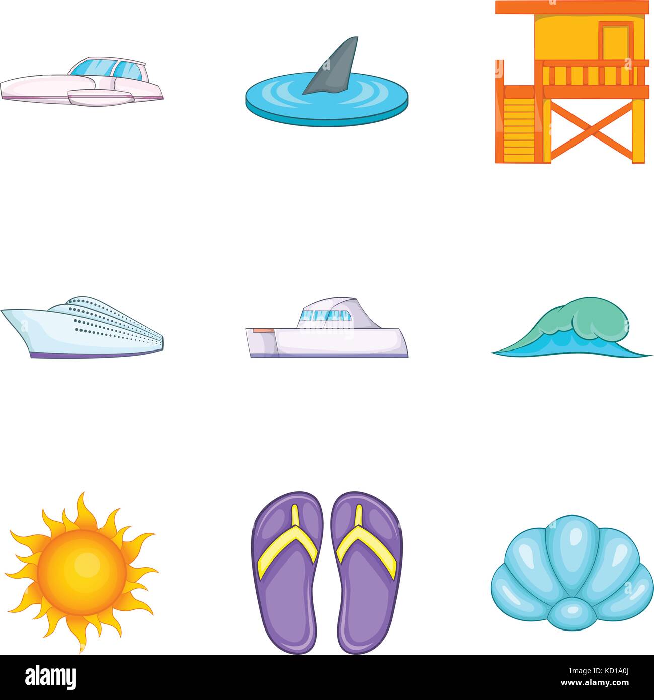 Safety precaution icons set, cartoon style Stock Vector Image & Art - Alamy
