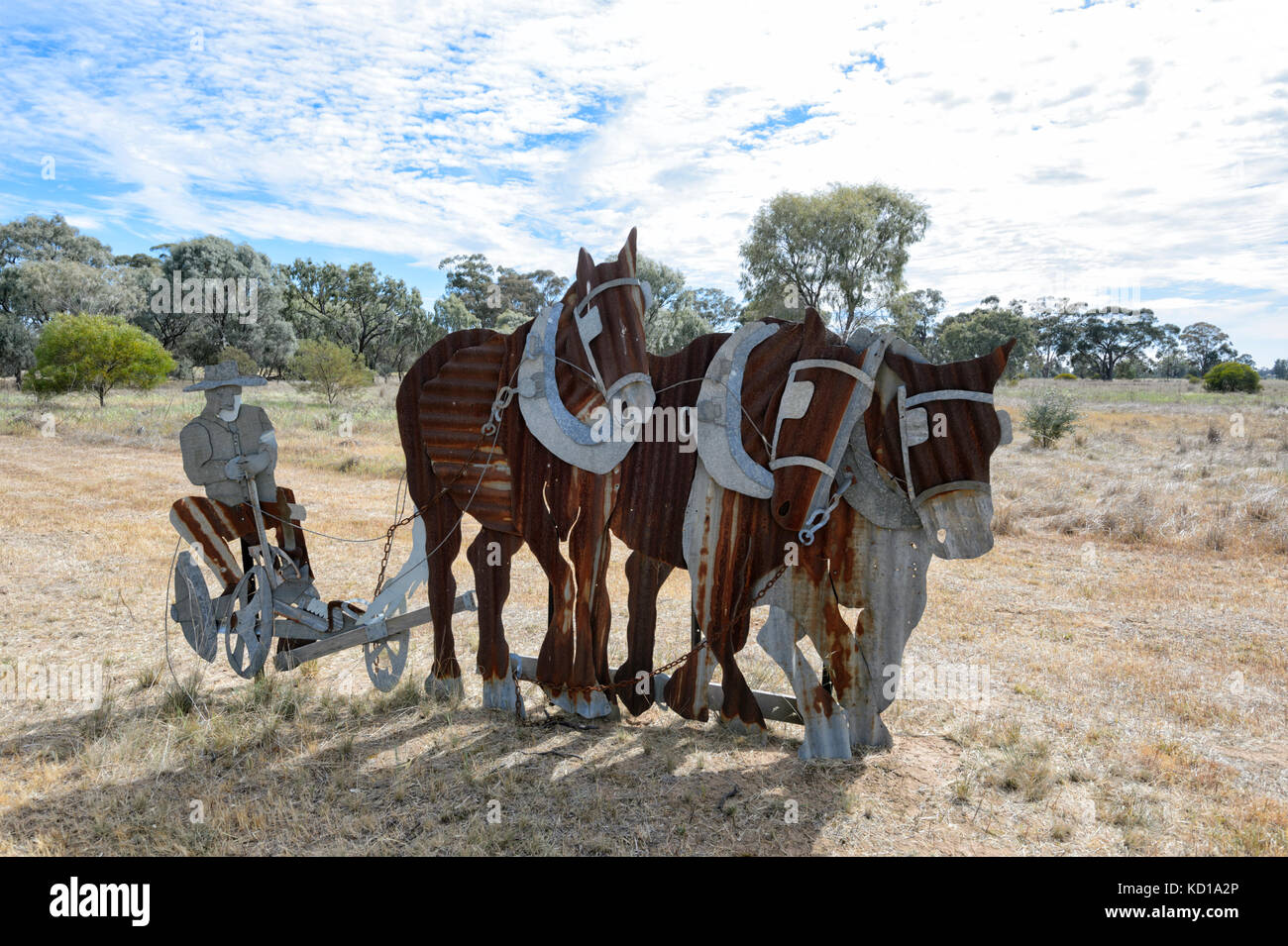 Stump Jump Plough is a sculpture by Stuart Spragg made for the Spirit ...