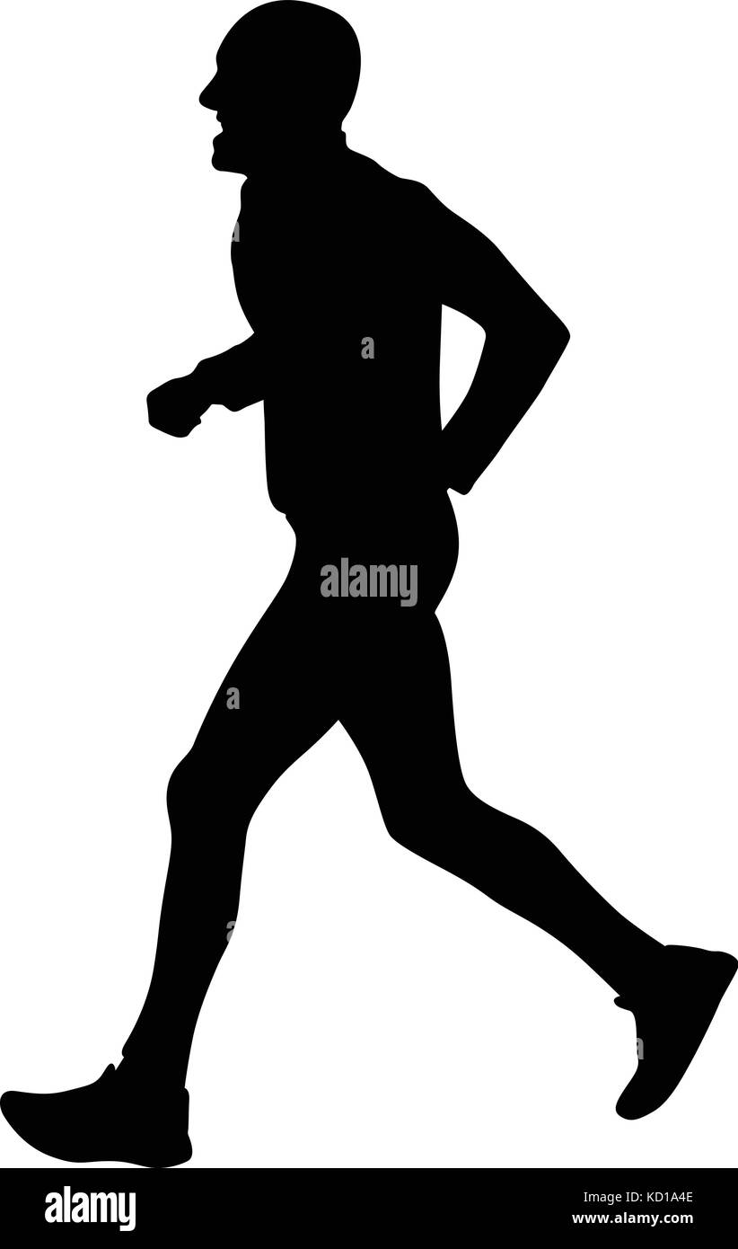 runner silhouette vector Stock Vector Image & Art - Alamy