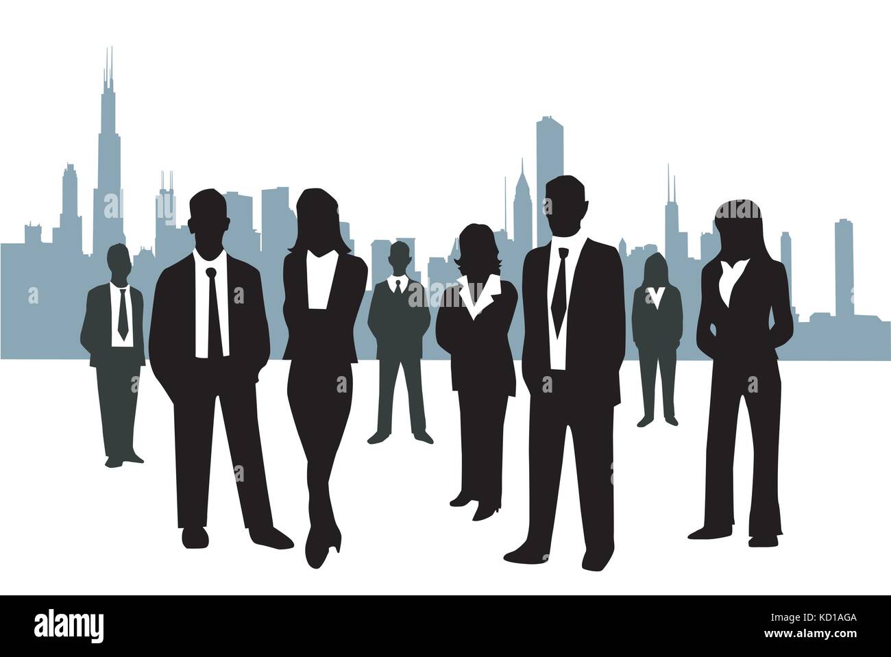 Business people standing global earth Stock Vector Images - Alamy