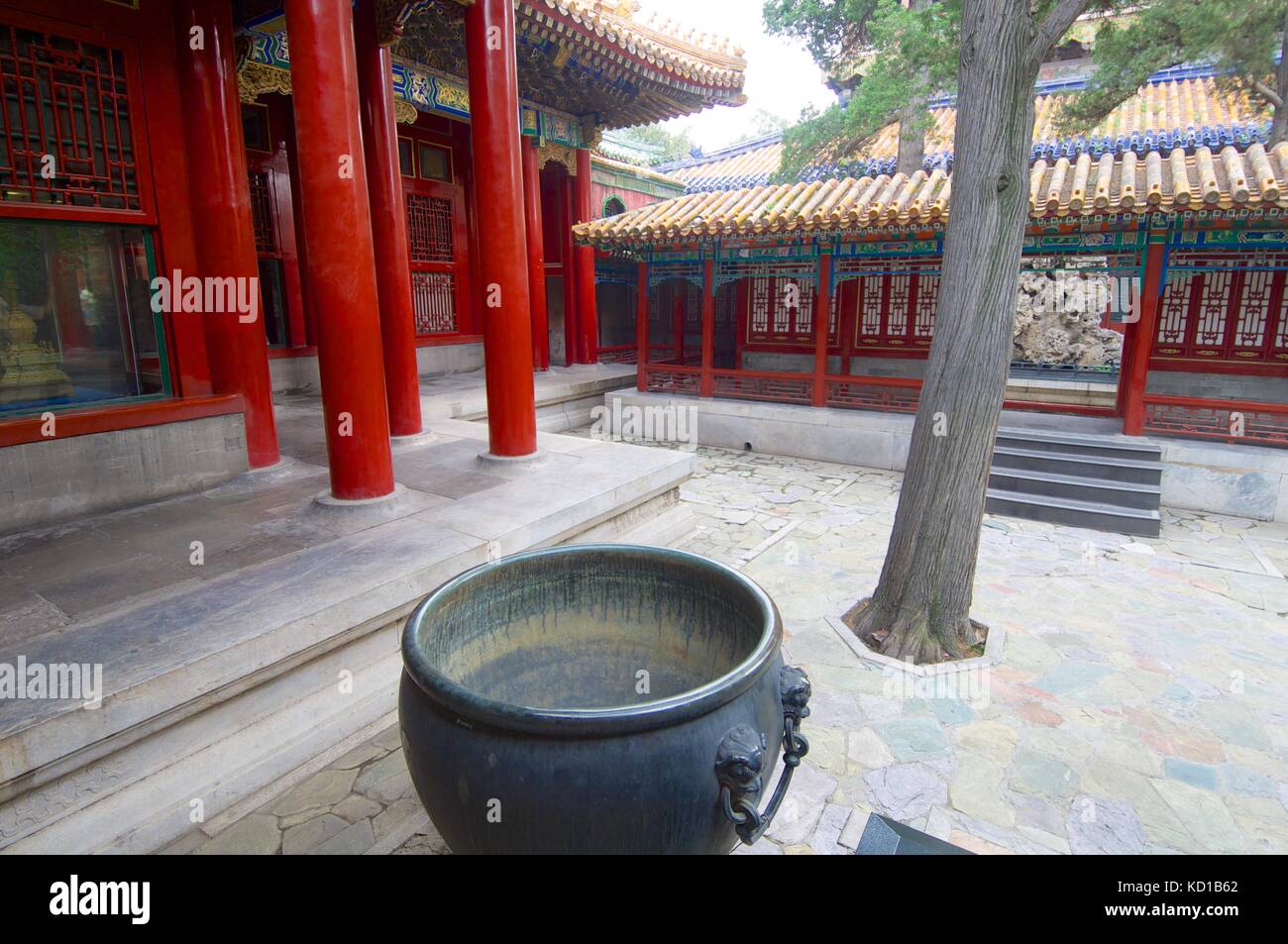 Courtyard in the Forbidden City, Beijing, China Stock Photo - Alamy