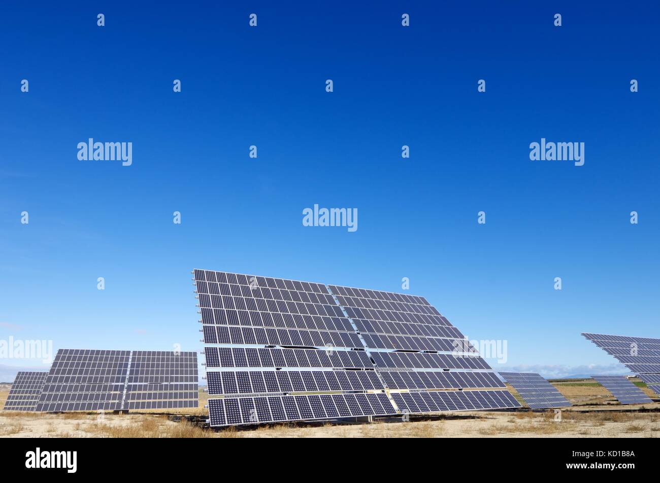 large solar panel for electric power production Stock Photo - Alamy