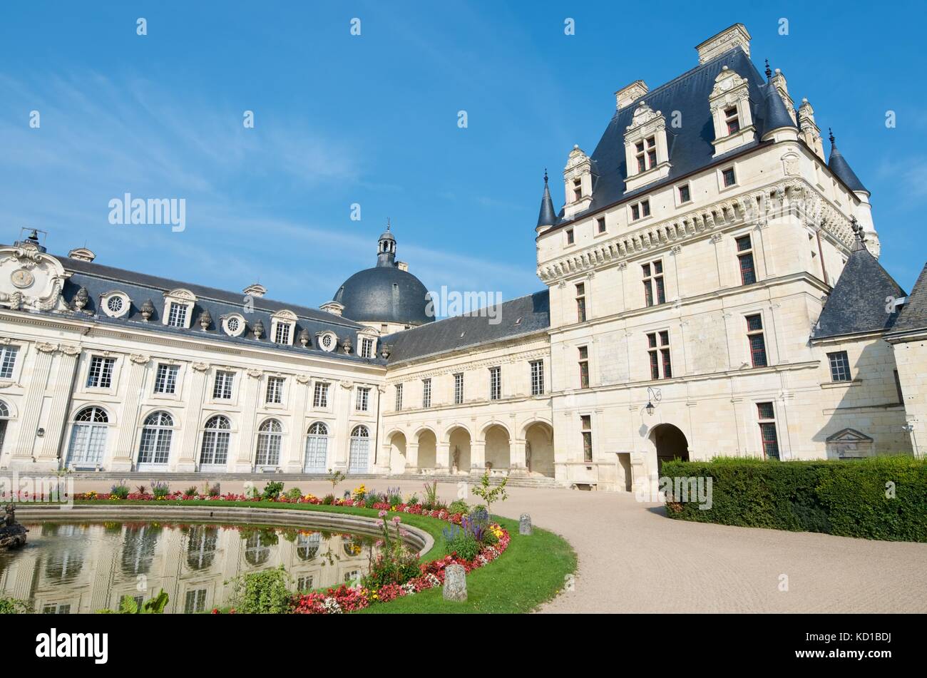 Valençay Castle, Loire Valley, France. Built between the 16th and 18th ...