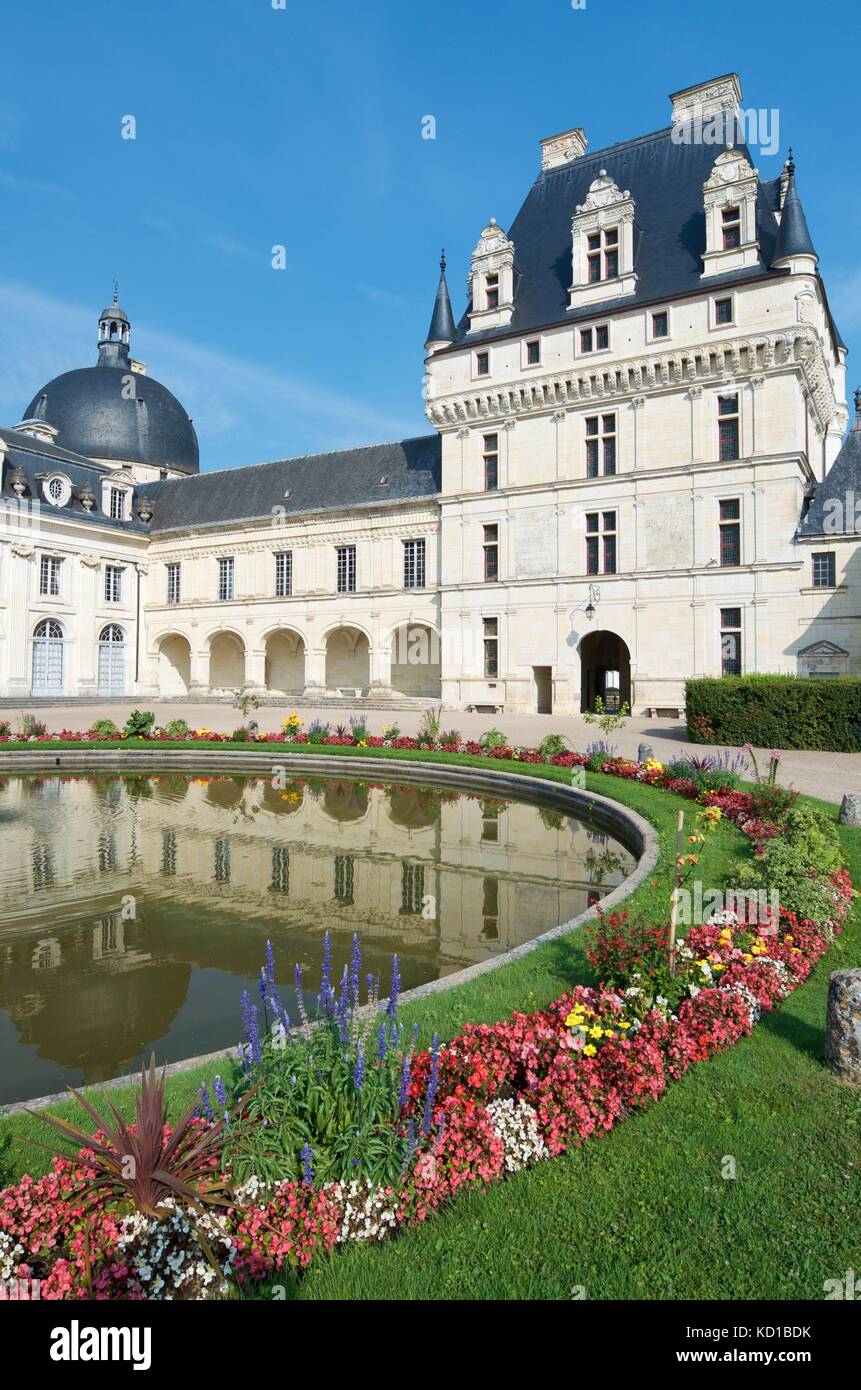 Valençay Castle, Loire Valley, France. Built between the 16th and 18th ...