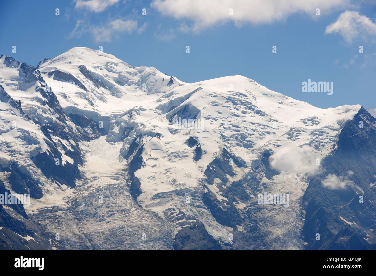 Mont Blanc, Mont Blanc Massif, Chamonix, Alps, France Stock Photo - Alamy