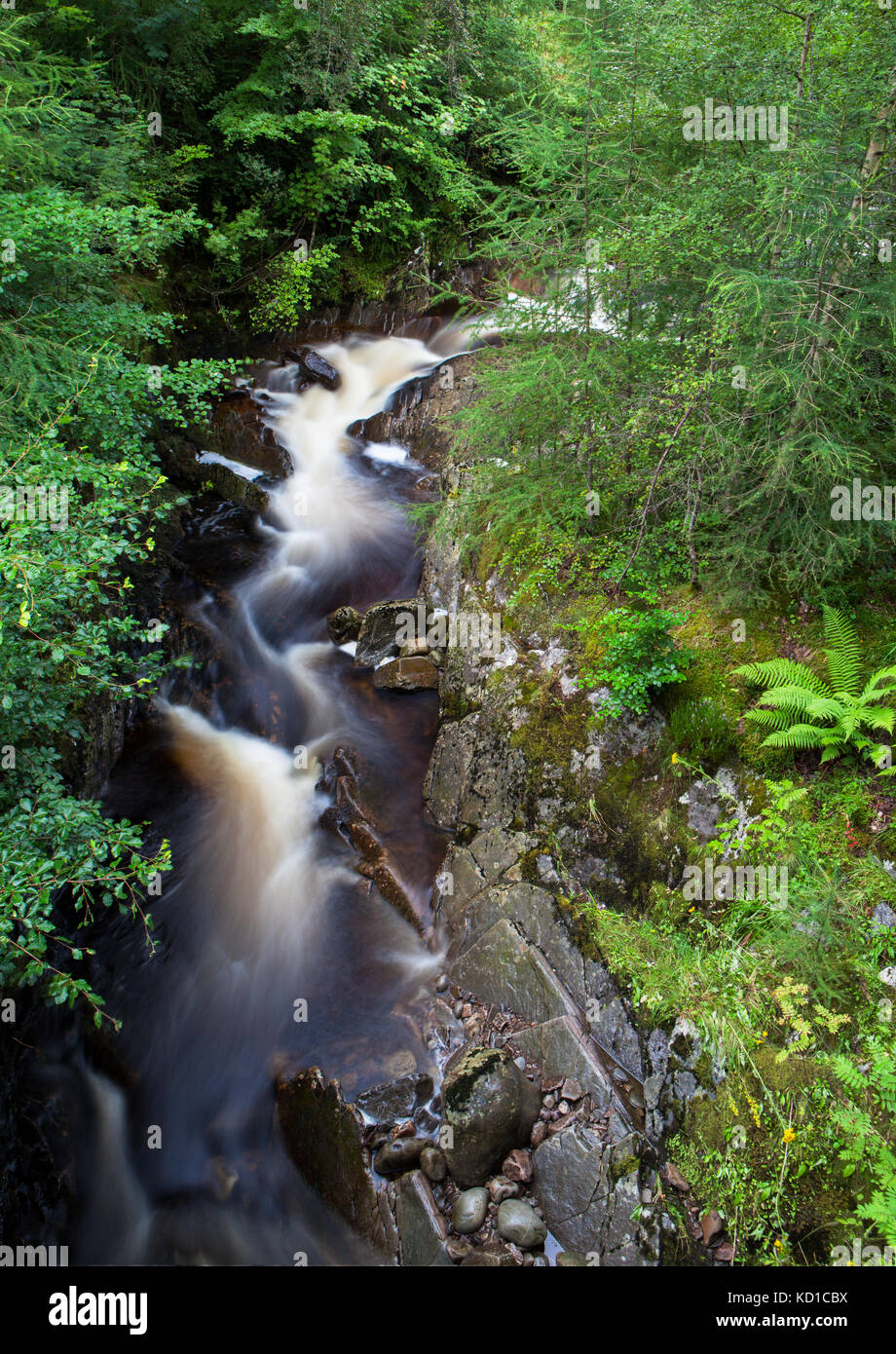 Stream over bridge at Innerwick, perthshire, Scotland Stock Photo - Alamy