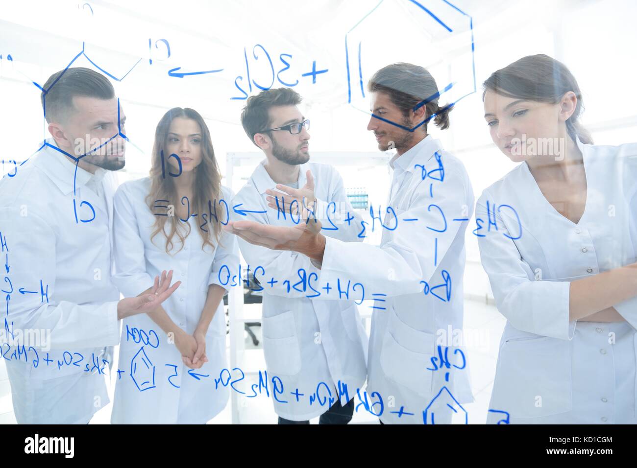 group of laboratory employees Stock Photo - Alamy