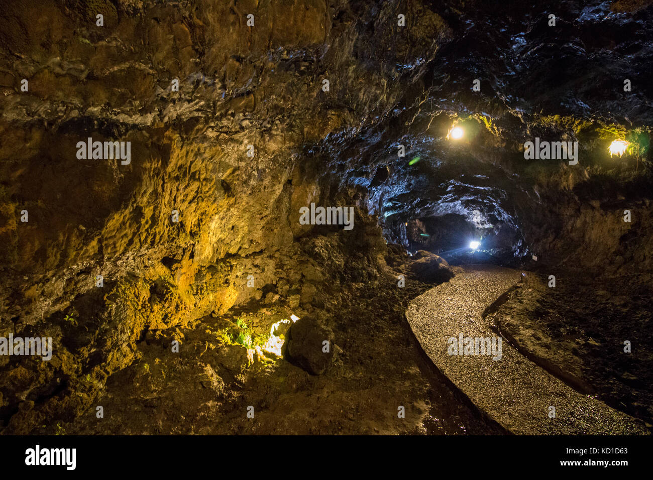 Volcanic Caves of Sao Vicente, located in Madeira island, Portugal ...