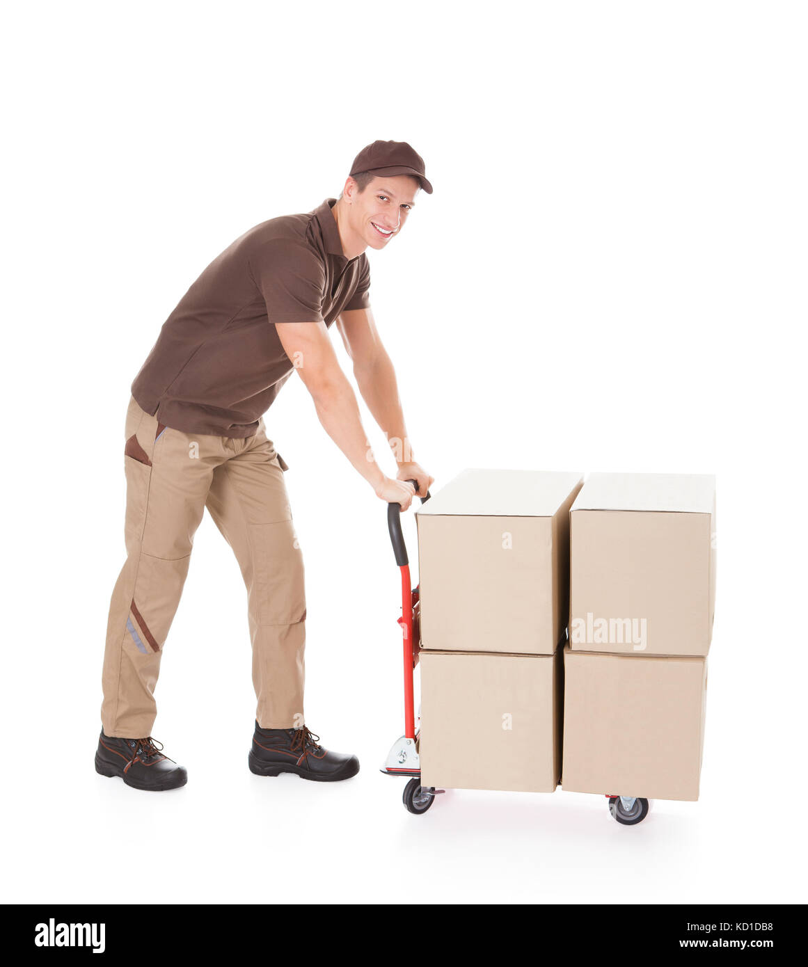 Hand truck trolley hi-res stock photography and images - Alamy