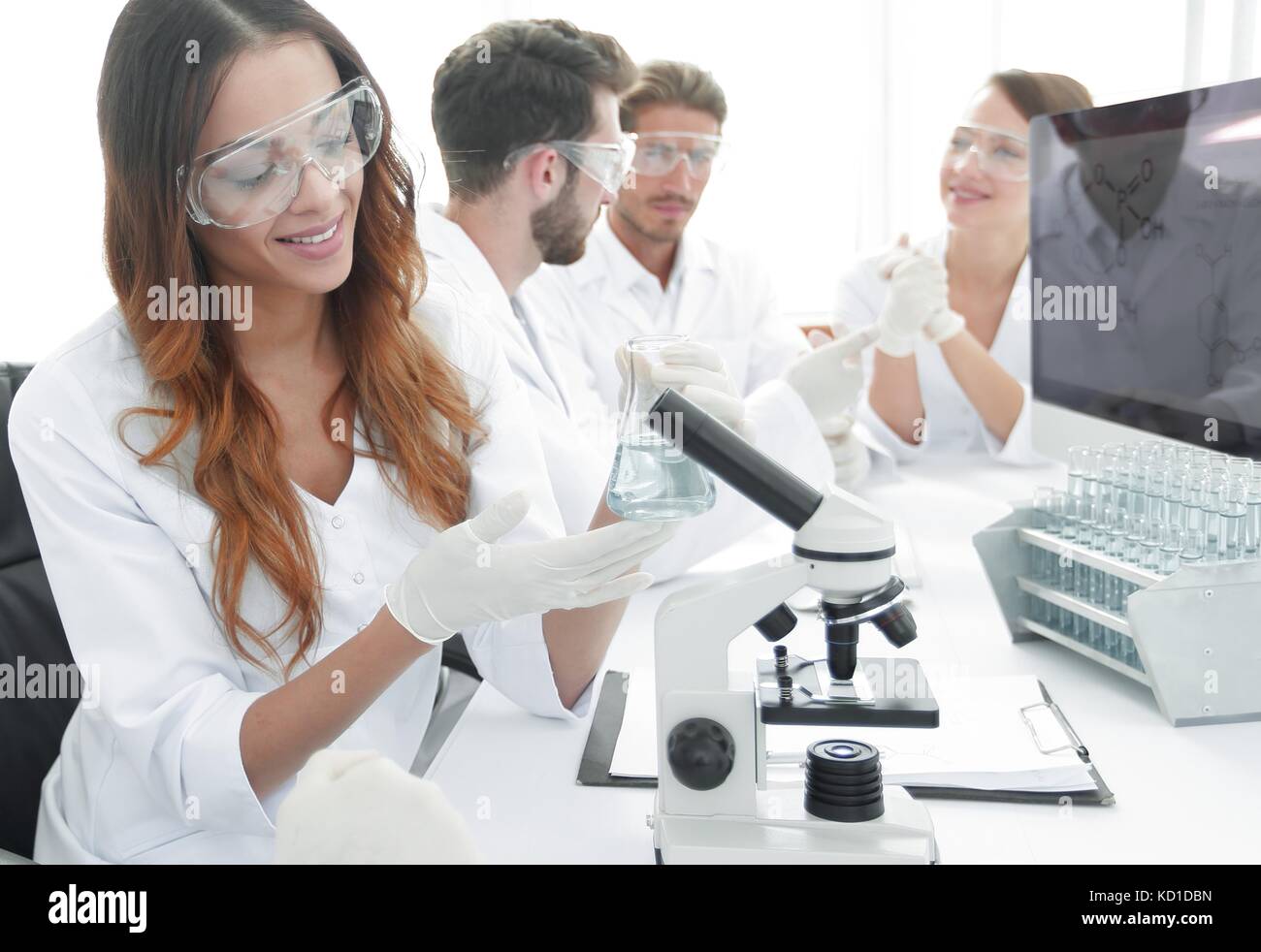 laboratory staff in the workplace Stock Photo - Alamy