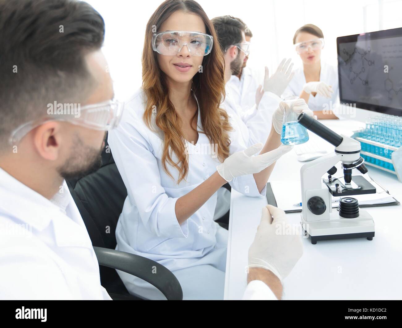laboratory staff in the workplace Stock Photo - Alamy