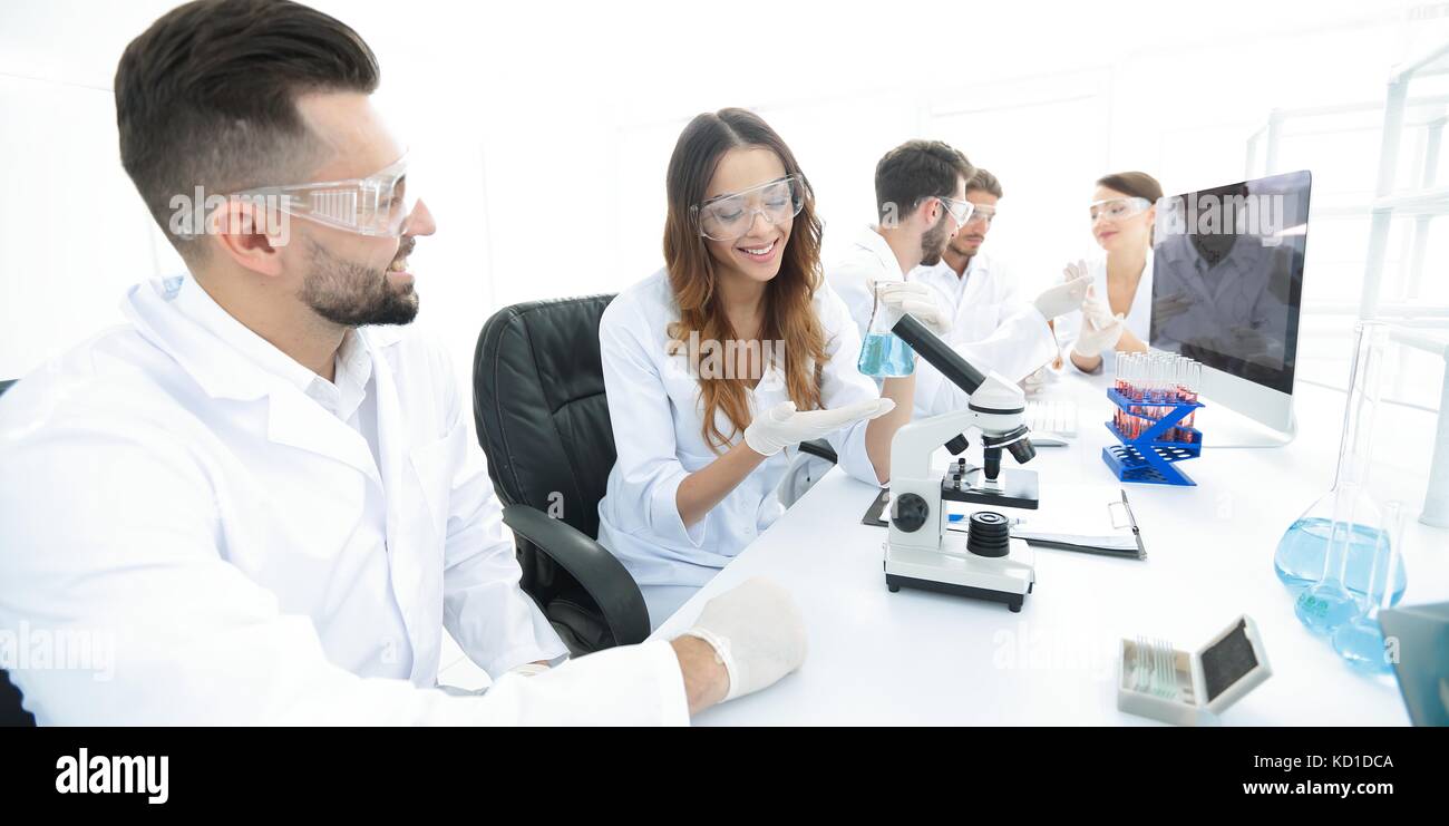 laboratory staff in the workplace Stock Photo - Alamy