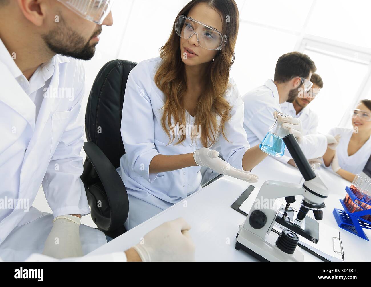 laboratory staff in the workplace Stock Photo - Alamy