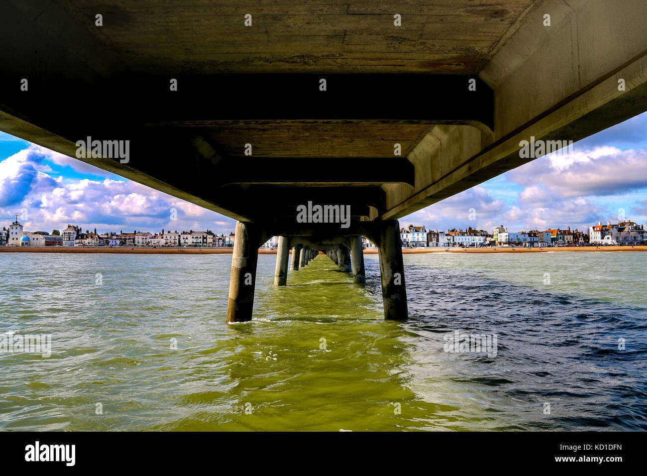 Deal Town from below the Pier Stock Photo - Alamy