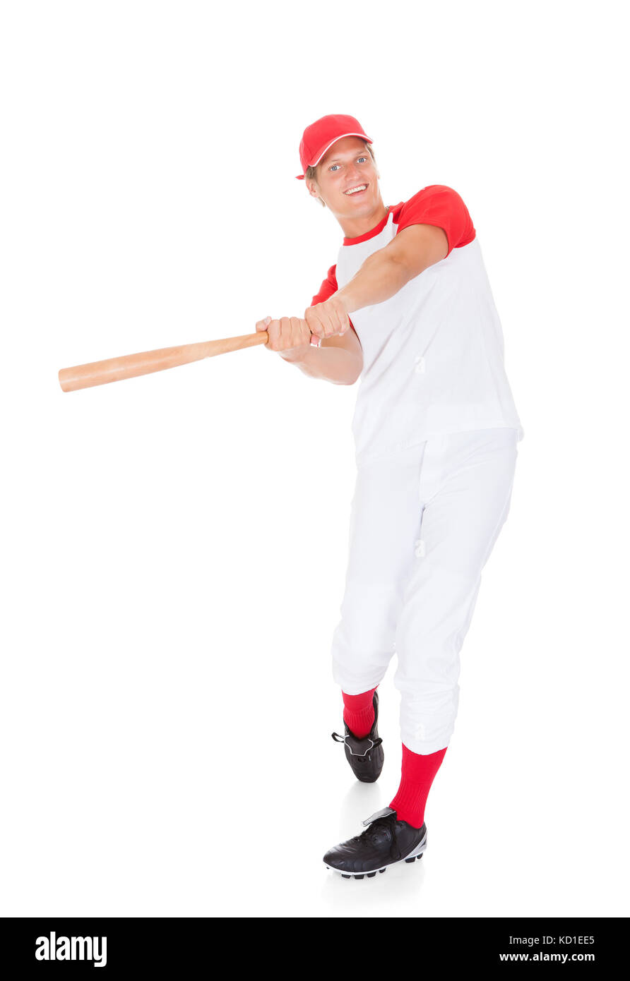 Man swinging bat hi-res stock photography and images - Alamy