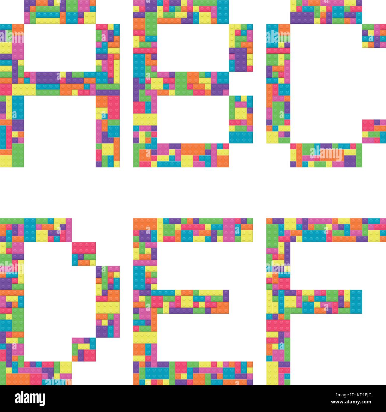 Letter b building block alphabet Stock Vector Images - Alamy