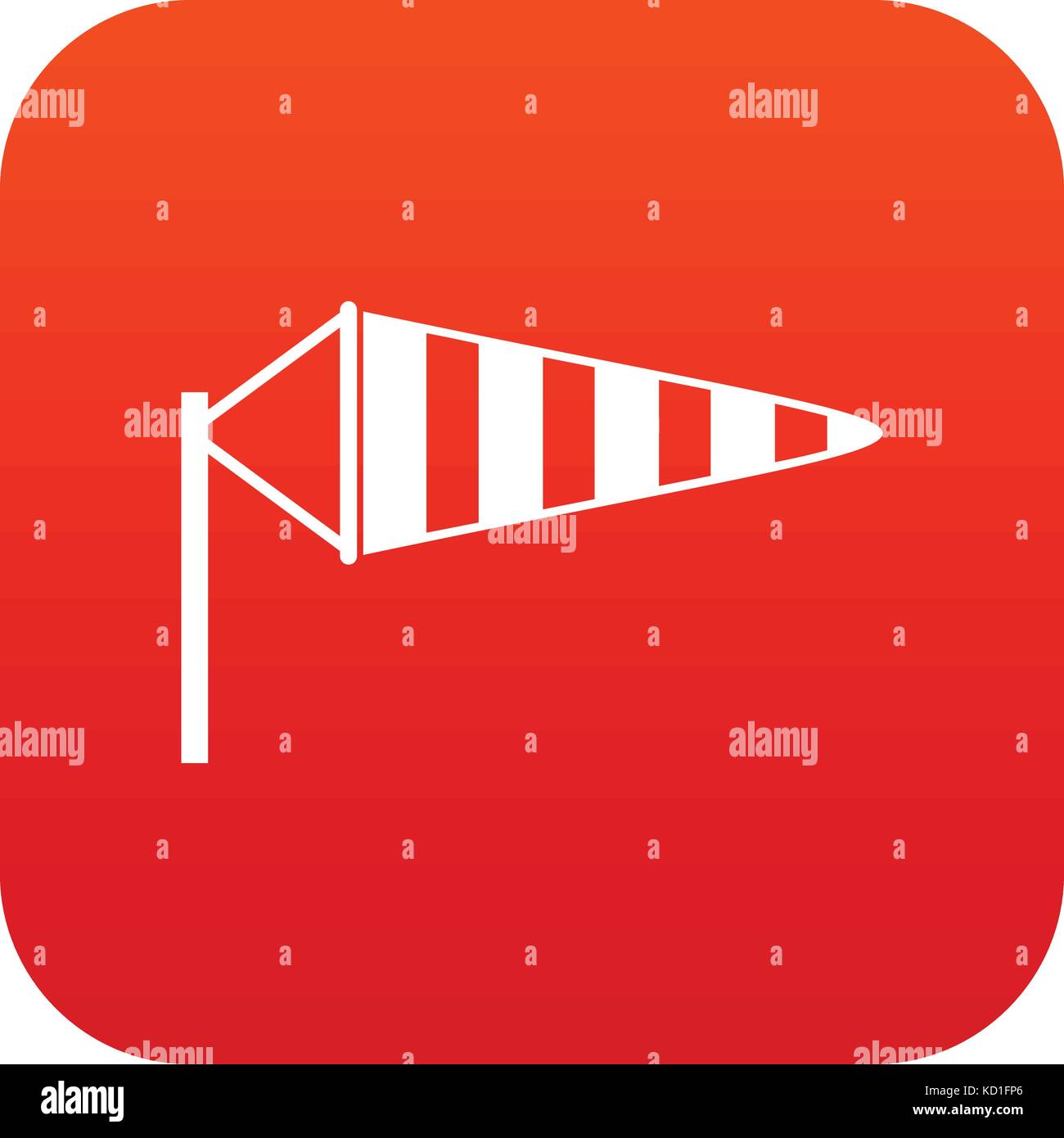 Windsock icon digital red Stock Vector Image & Art - Alamy
