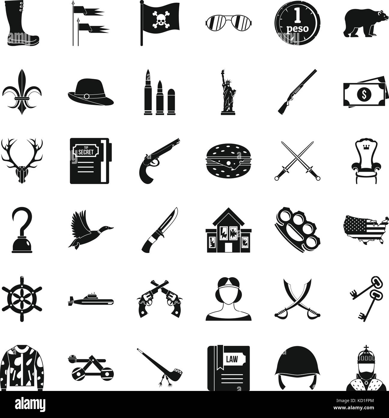 Pipe icons set, simple style Stock Vector Image & Art - Alamy