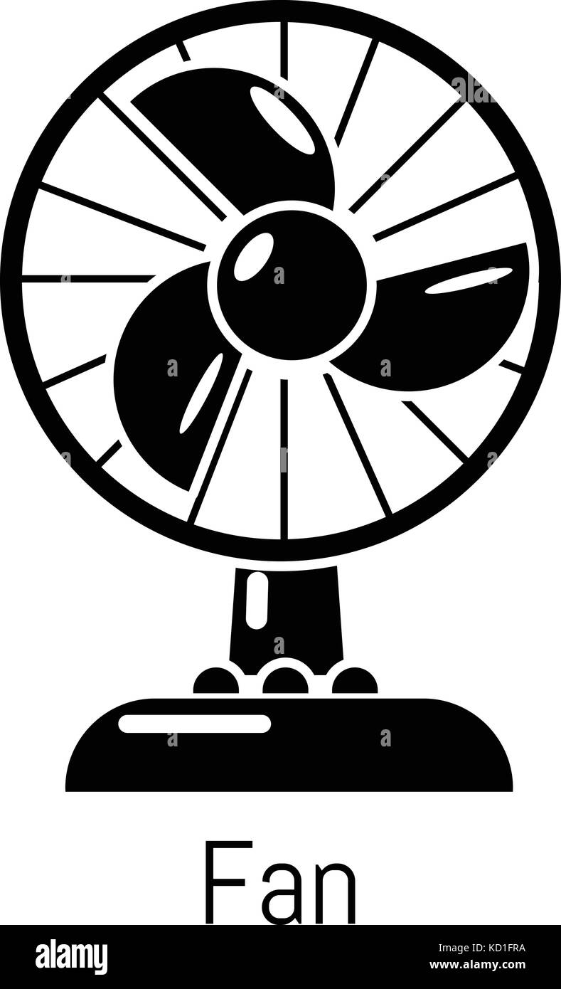 Fan icon, simple black style Stock Vector Image & Art - Alamy