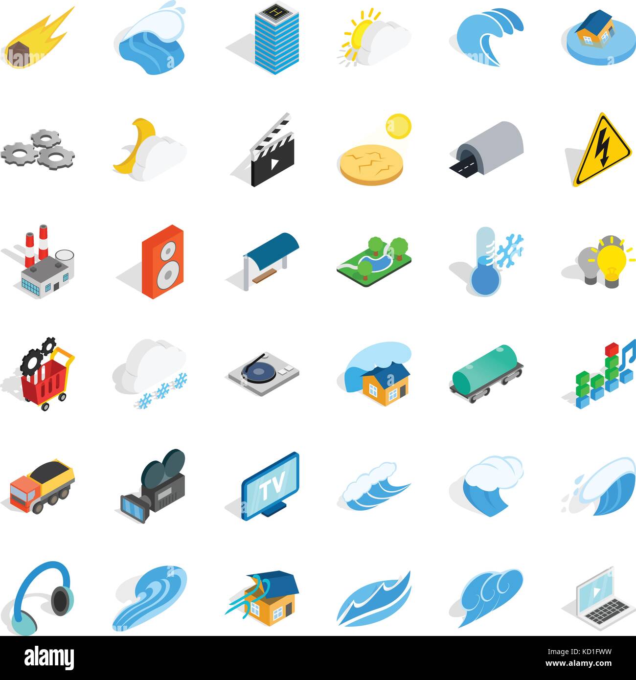 Vitality icons set, isometric style Stock Vector Image & Art - Alamy