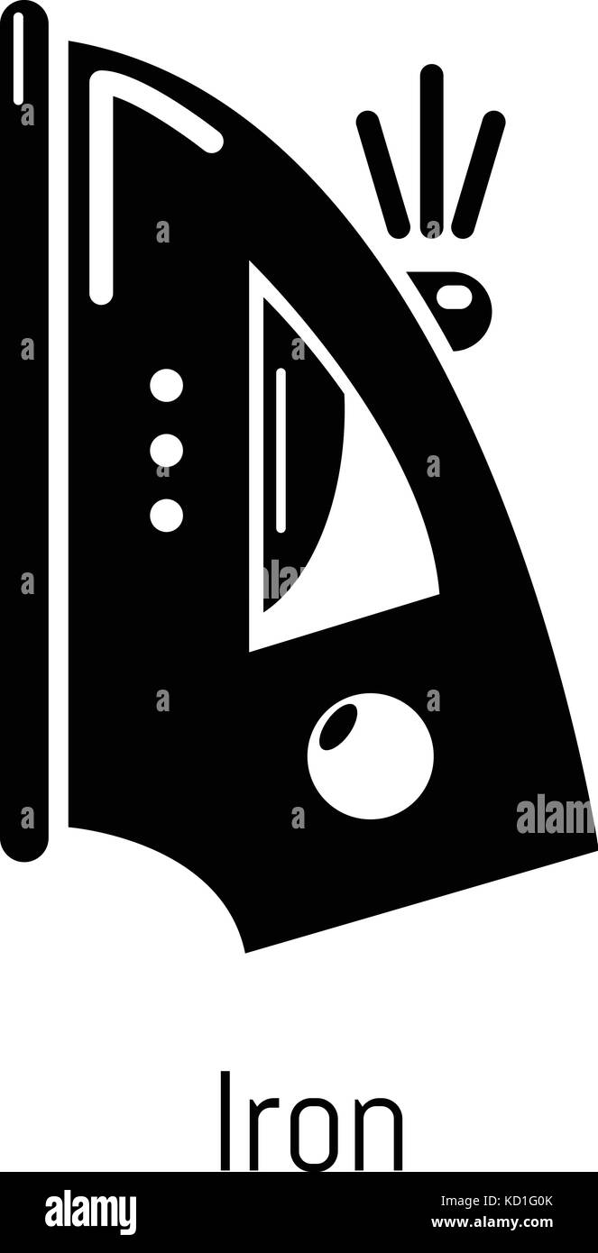 Iron icon, simple black style Stock Vector Image & Art - Alamy