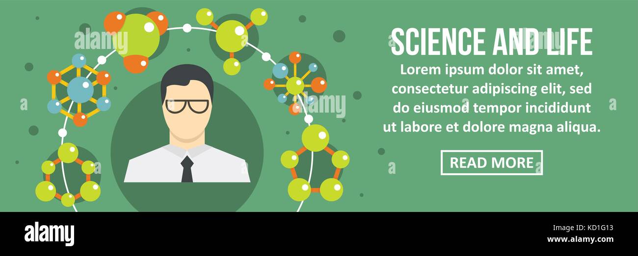 Science and life banner horizontal concept Stock Vector Image & Art - Alamy