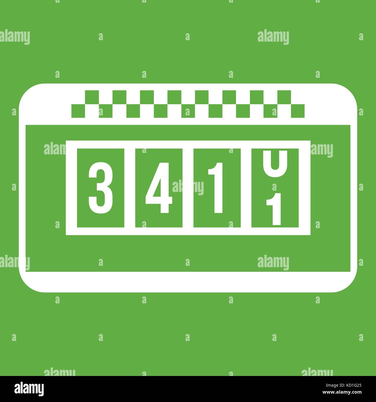 Taximeter icon green Stock Vector Image & Art - Alamy