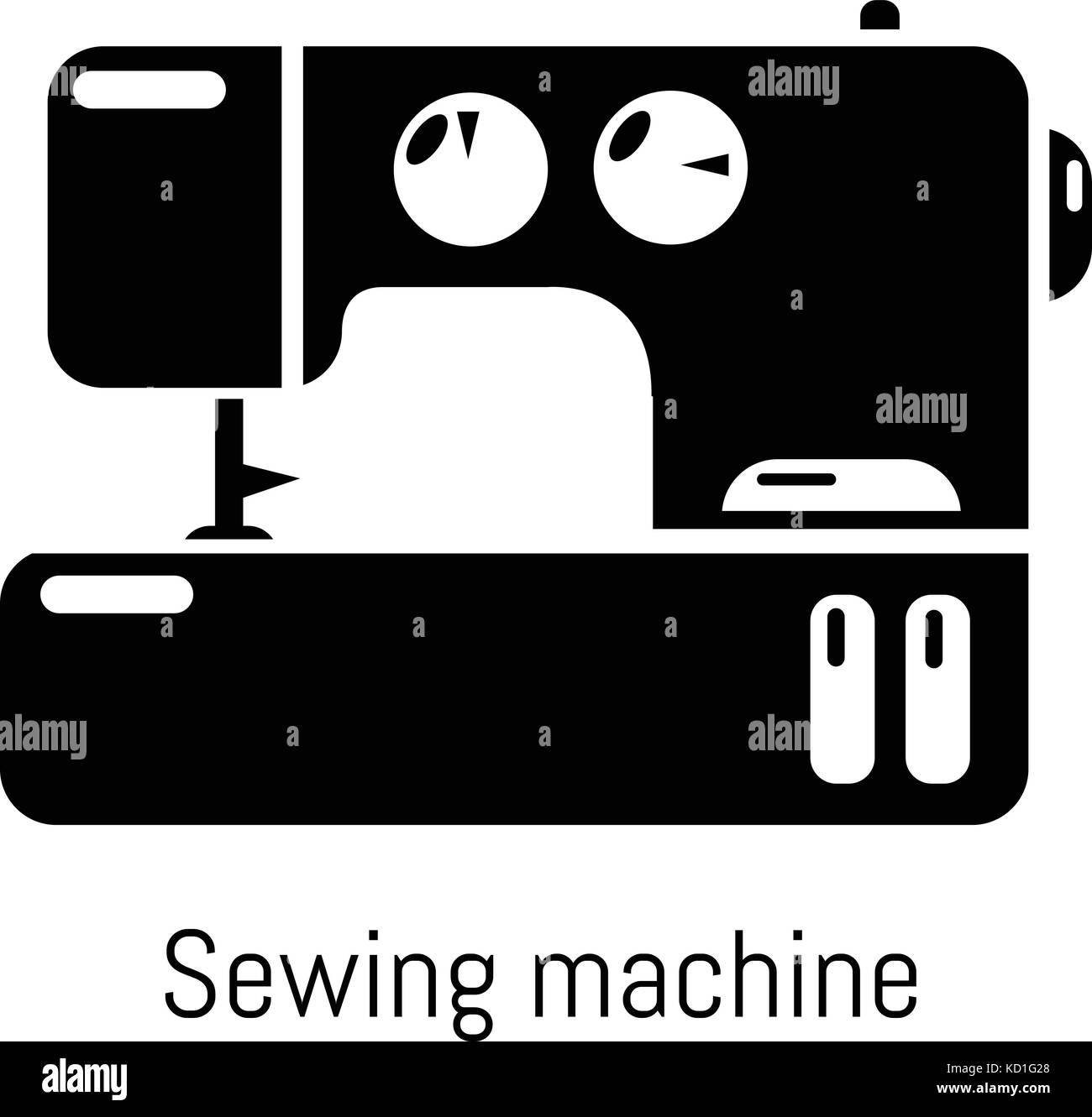 Sewing machine icon, simple black style Stock Vector Image & Art - Alamy