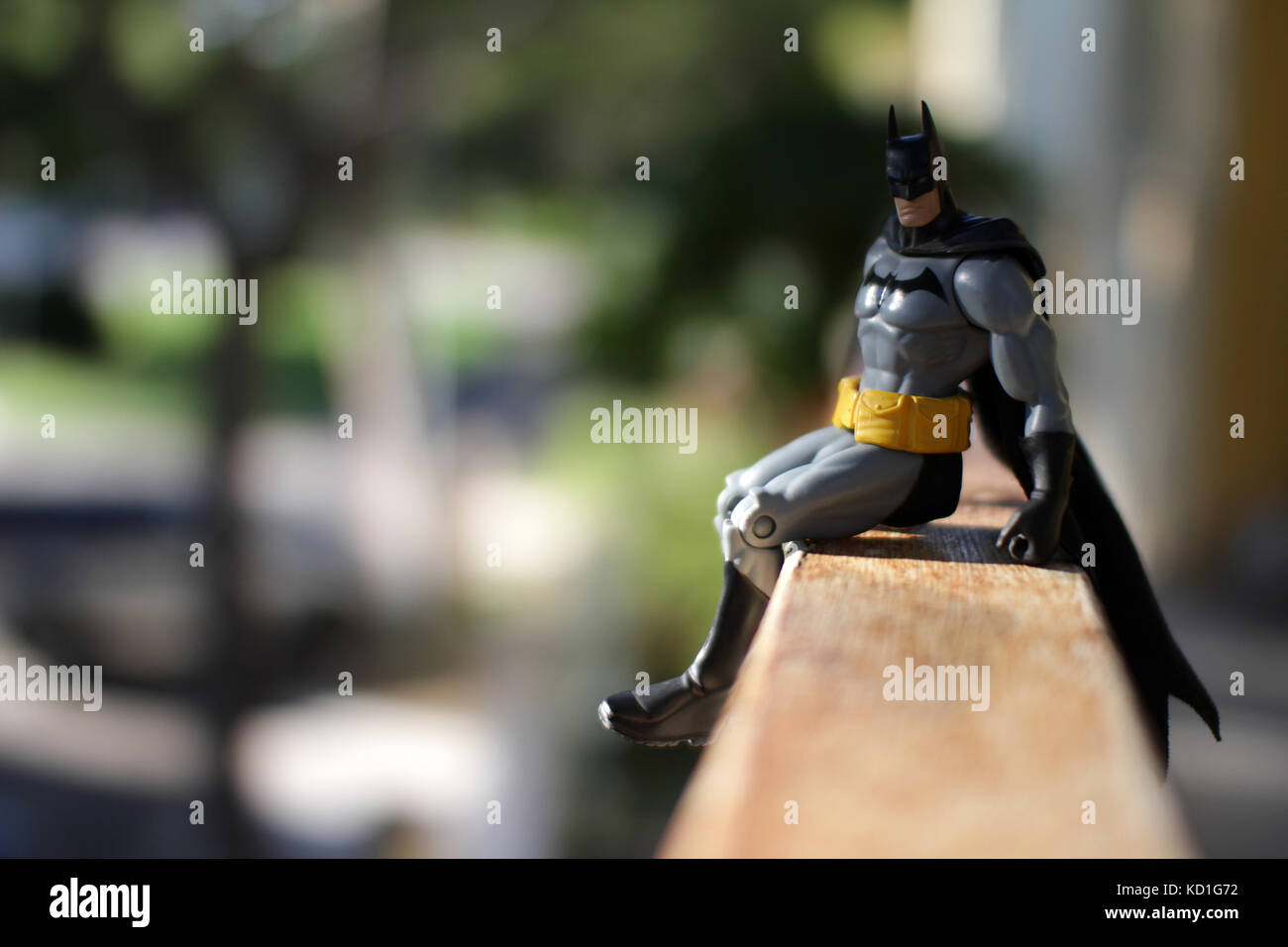 Batman puppet in action Stock Photo - Alamy