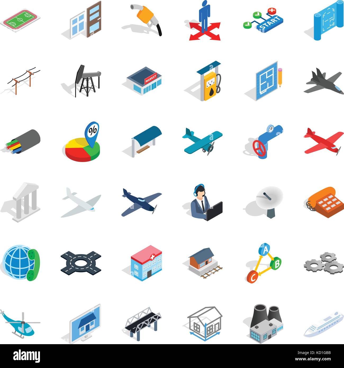 Engineering icons set, isometric style Stock Vector Image & Art - Alamy