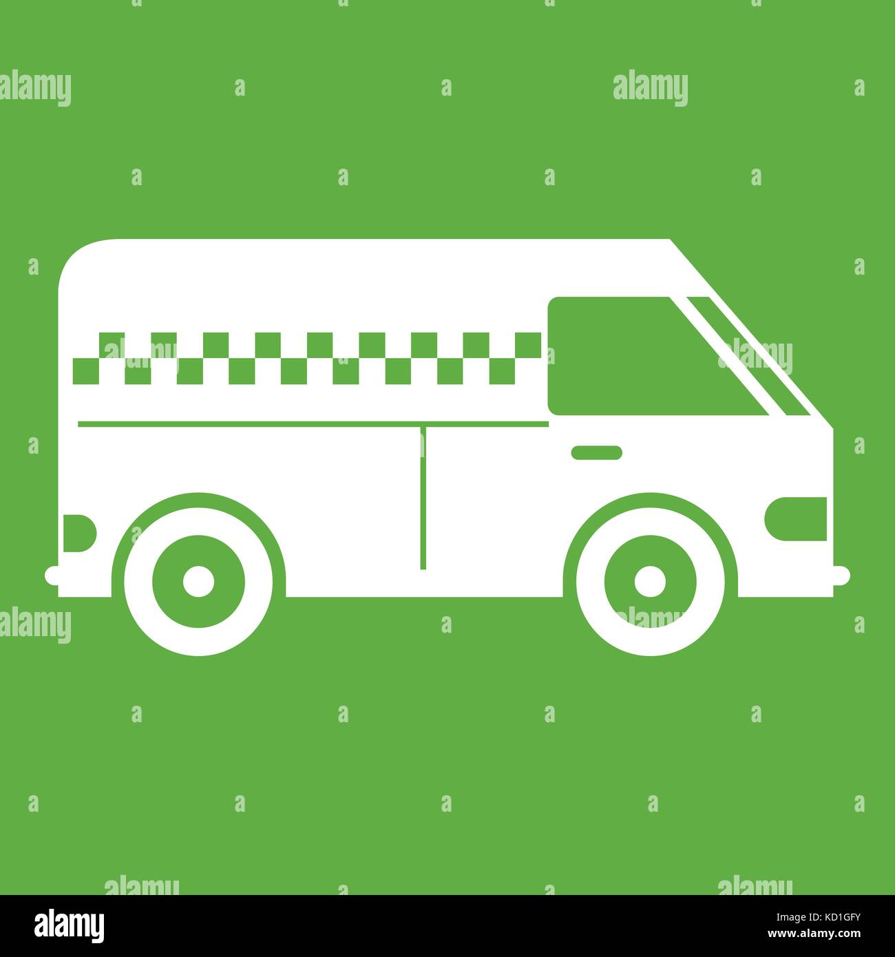 Green minibus Stock Vector Images - Alamy