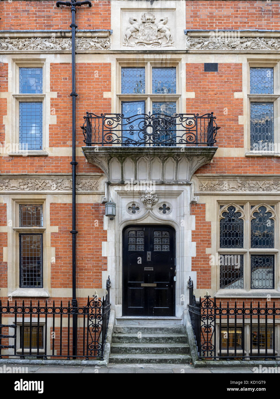 LONDON, UK - AUGUST 25, 2017: Entrance door to the historic Dean Rees ...