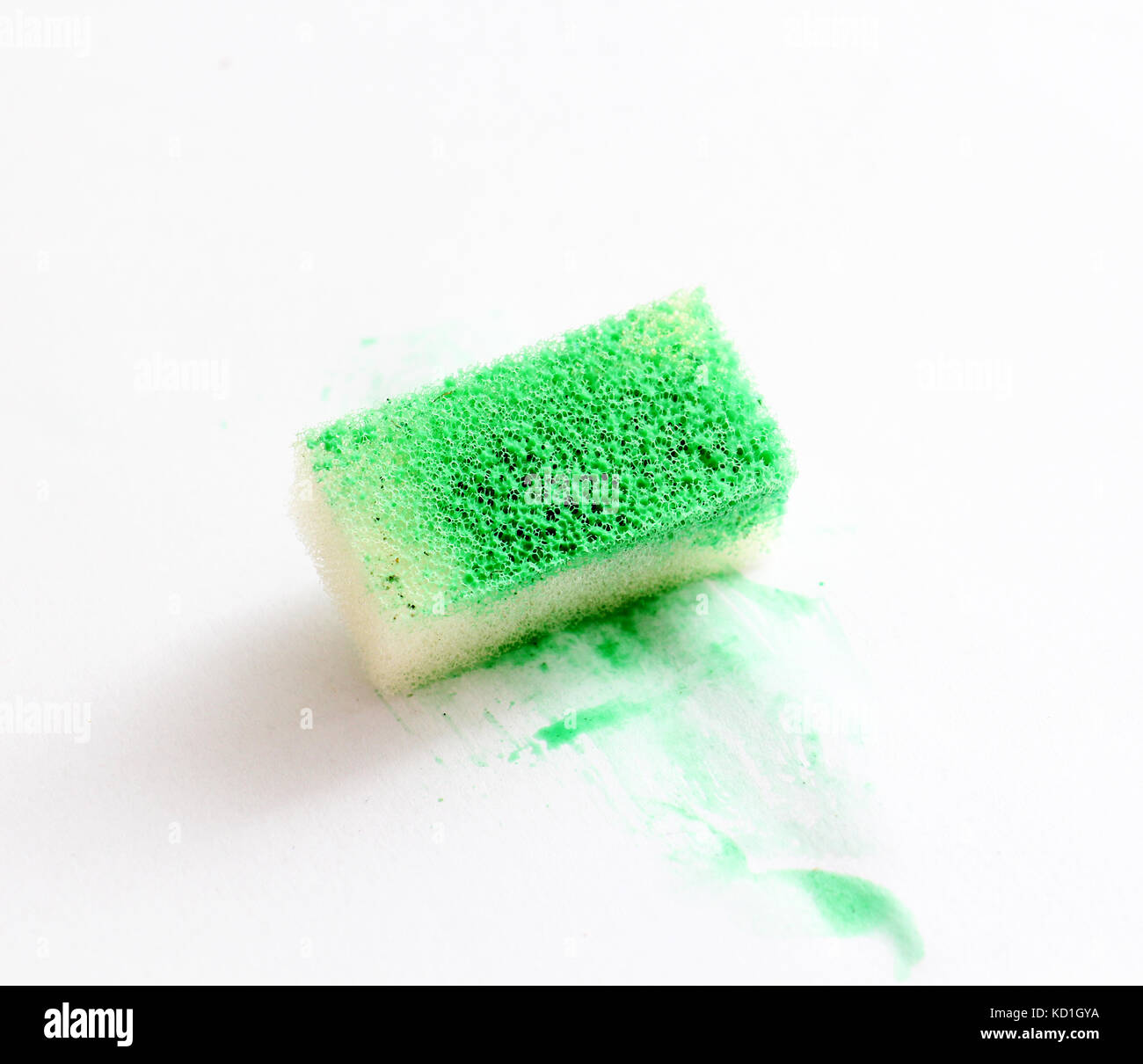 picture of a Sponge with watercolor paint. color concept Stock Photo ...