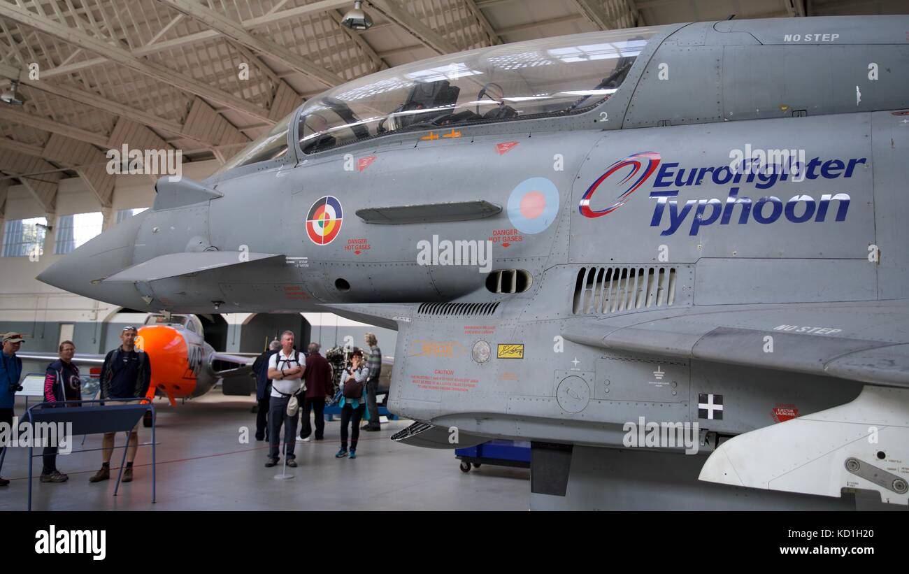 Eurofighter Typhoon on display at the Imperial War Museum Duxford Stock ...