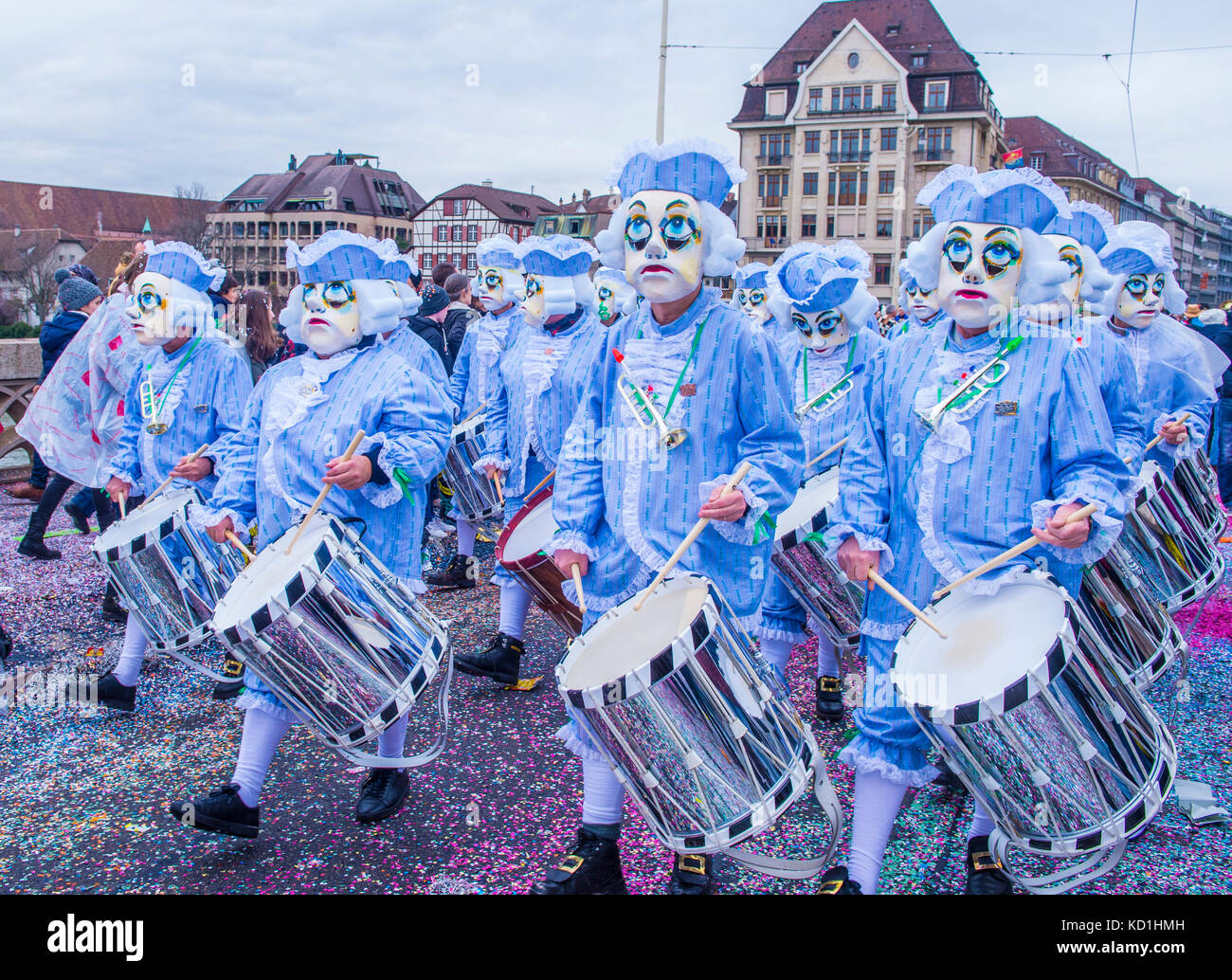 Participants in the Basel Carnival in Basel , Switzerland Stock Photo ...