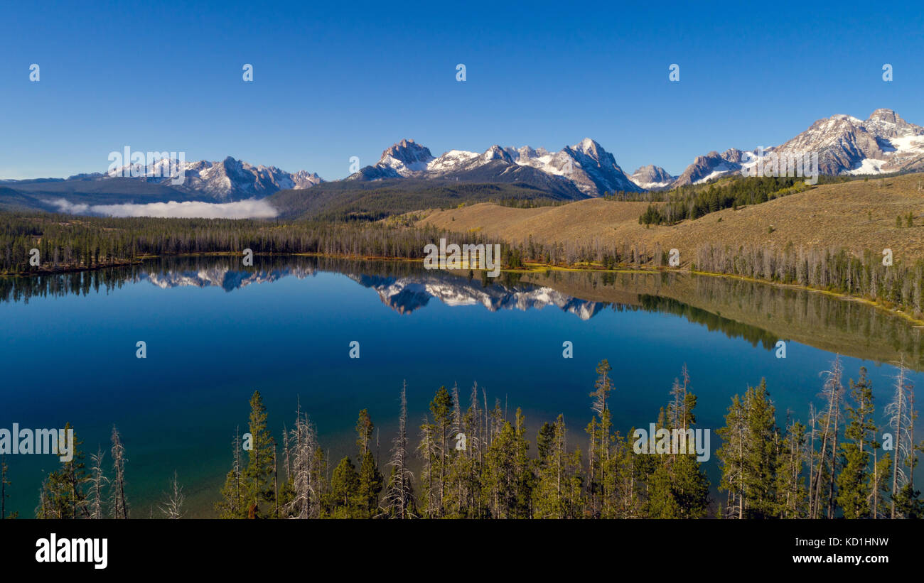 Redfish lake aerial hi-res stock photography and images - Alamy