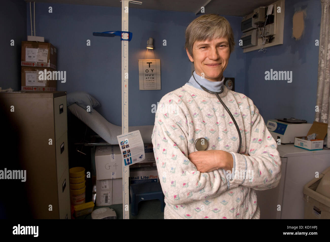 Alternative therapy practitioner, Dr.Sarah Myhill at her home/practice ...