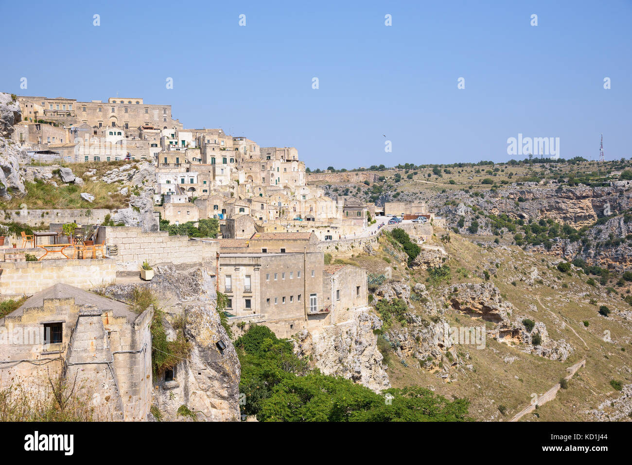 Sasso Caveoso district in the Sassi of Matera, Basilicata, Italy Stock ...