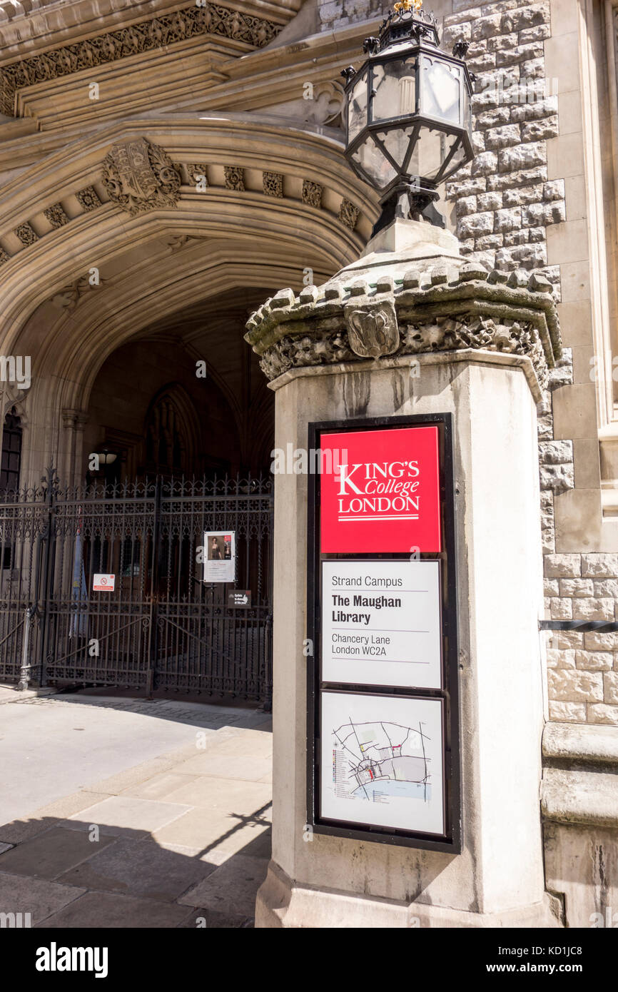 Kings college strand hi-res stock photography and images - Alamy
