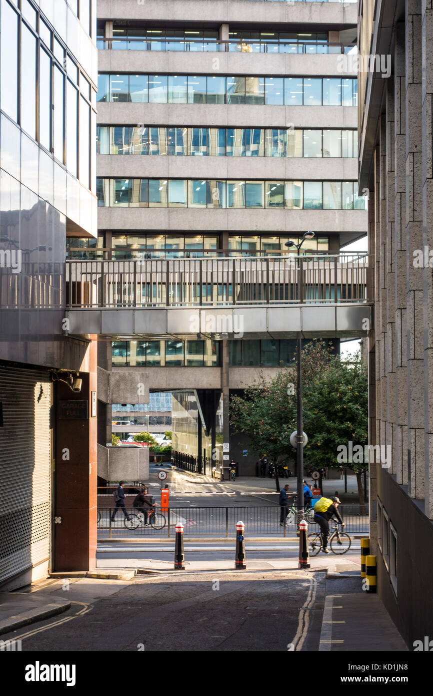 City of London Pedway Scheme, elevated walkways and pavements, Lower ...