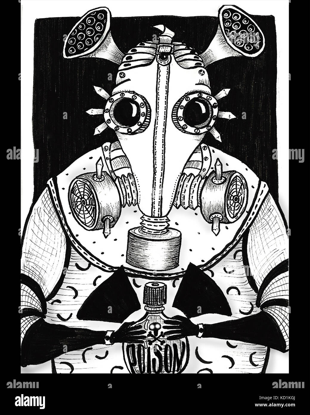 rat in gas mask and poison Stock Photo - Alamy
