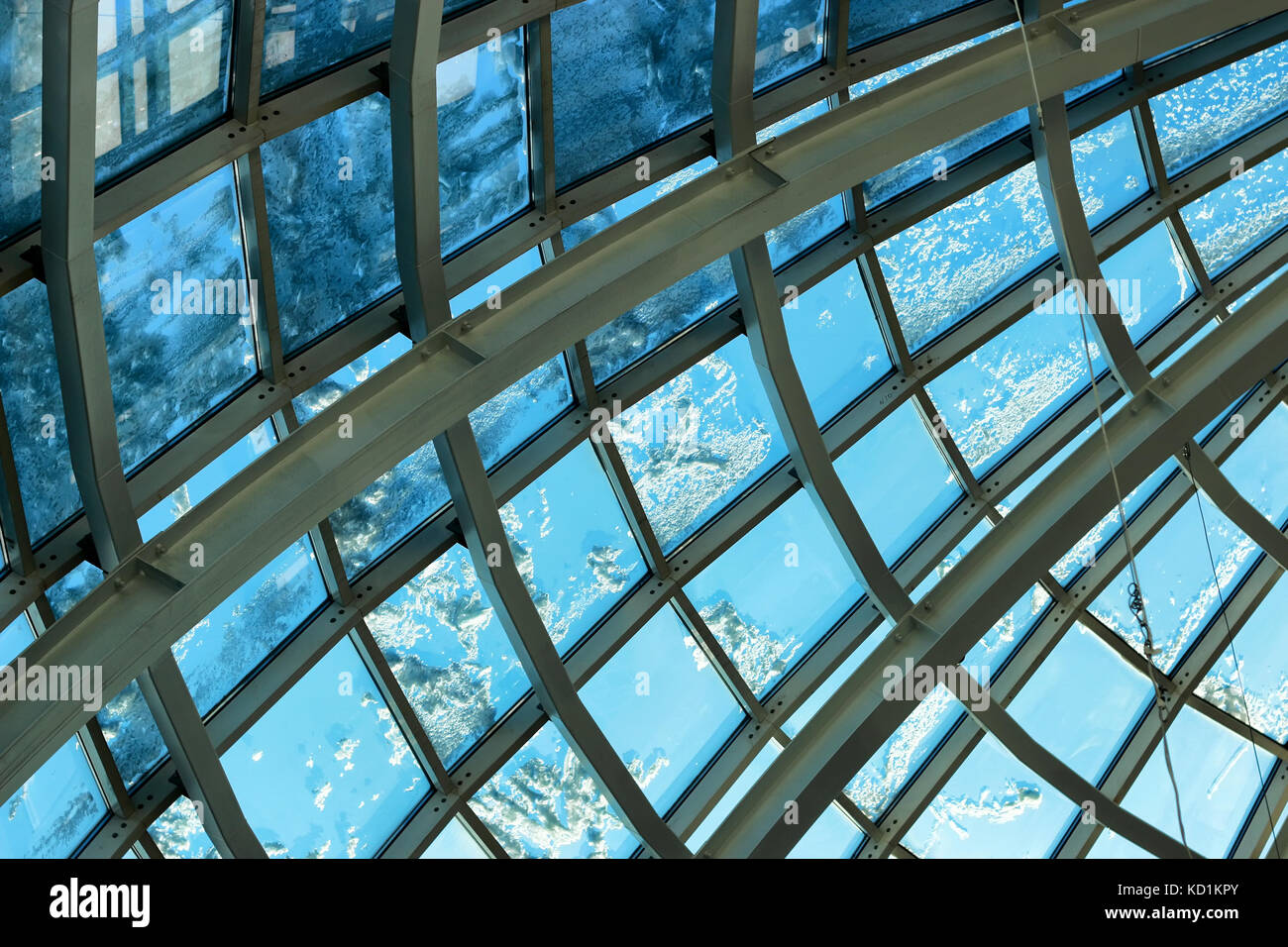 building glass construction roof Stock Photo - Alamy