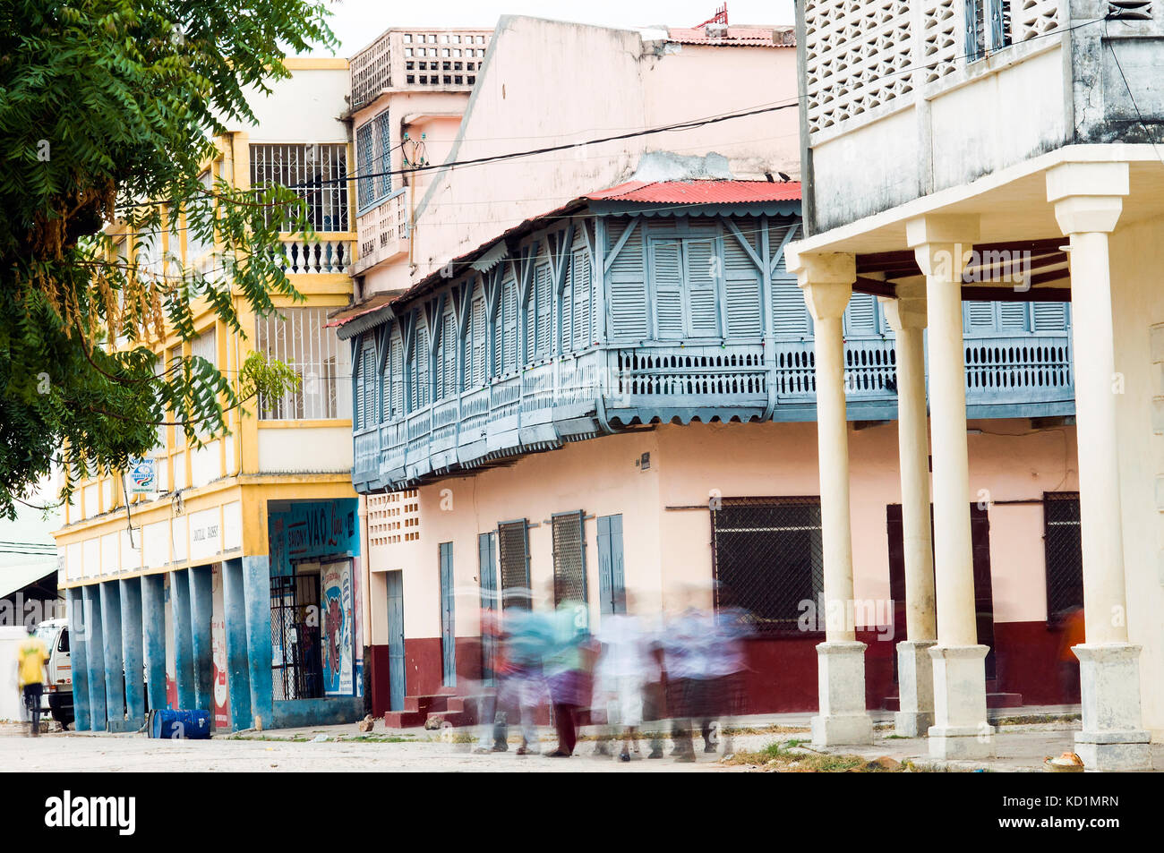 French colonial architecture mahajanga madagascar hi-res stock ...