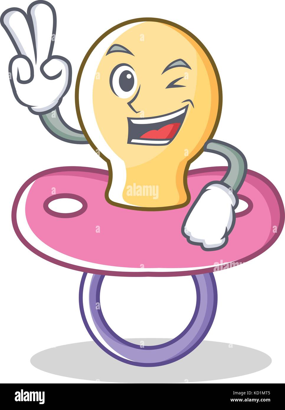 Cute baby girl finger Stock Vector Images - Alamy