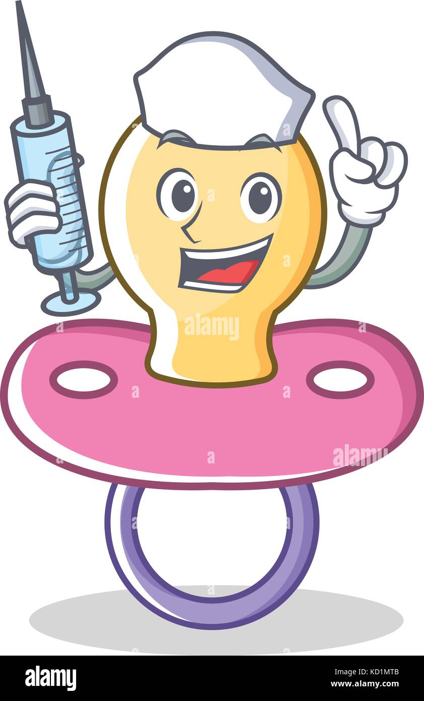 Nurse baby pacifier character cartoon Stock Vector Image & Art - Alamy
