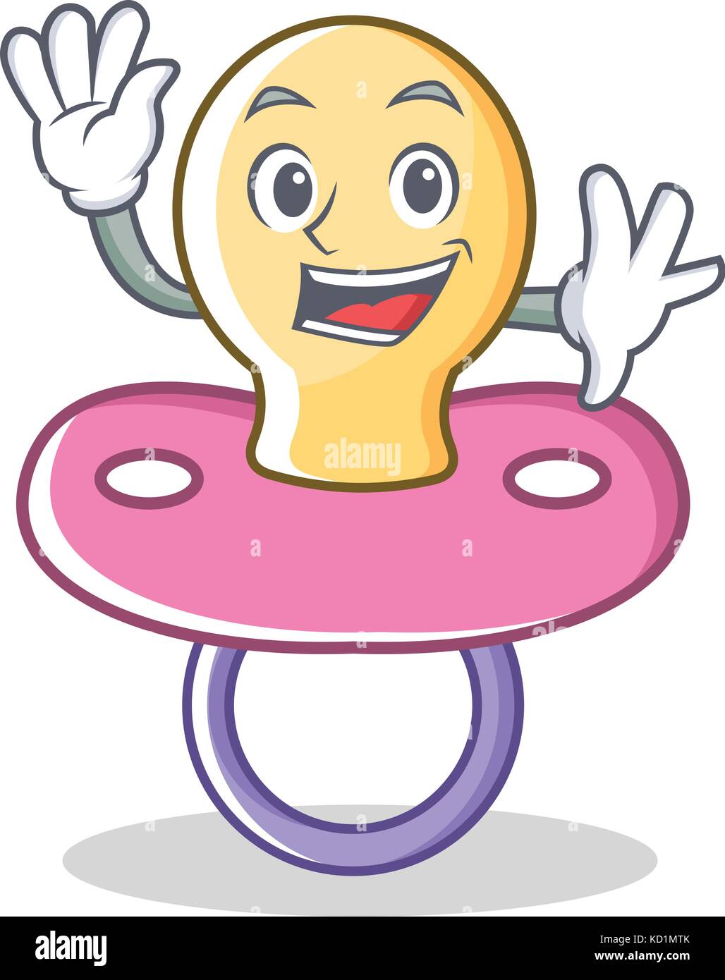 Cute baby girl waving hi-res stock photography and images - Alamy