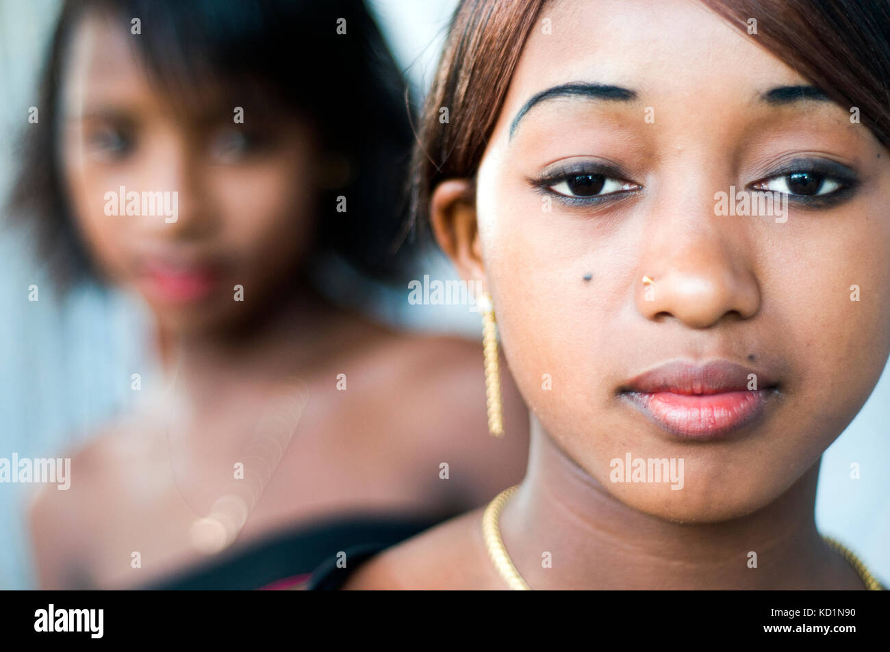 Young woman in Diego Suarez, Madagascar Stock Photo - Alamy