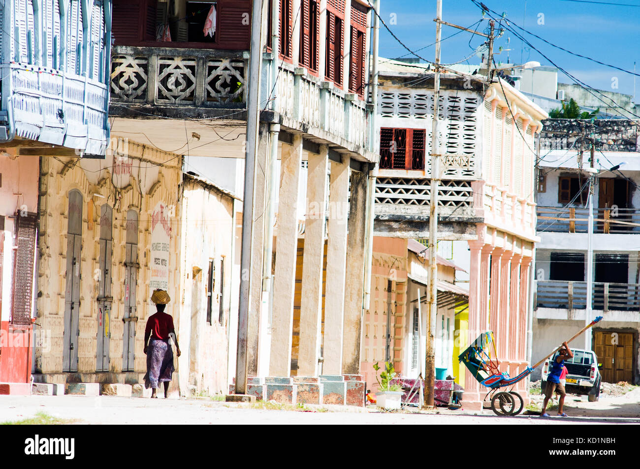 Colonial architecture, Mahajanga, Madagascar Stock Photo - Alamy