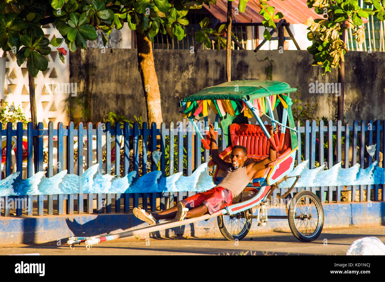 pousse pousse in Mahajanga, Madagascar Stock Photo - Alamy